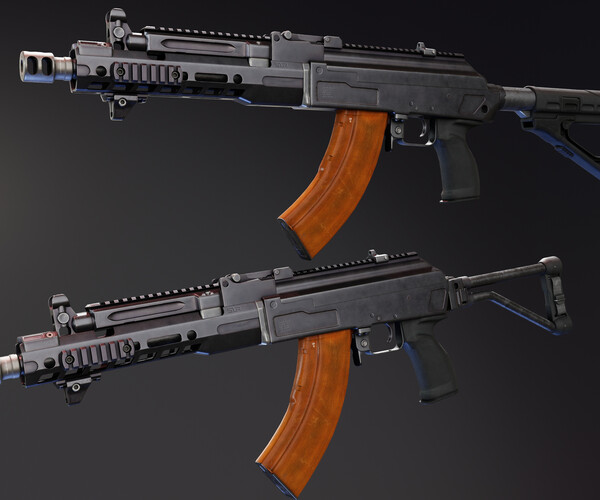 ArtStation - Custom AK MB47 rifle | Game Assets
