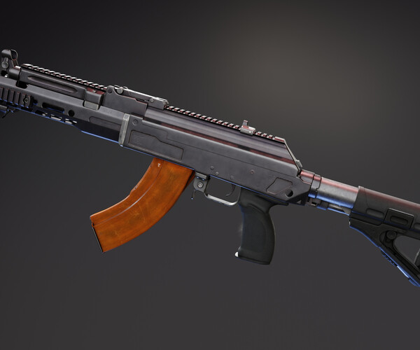 ArtStation - Custom AK MB47 rifle | Game Assets