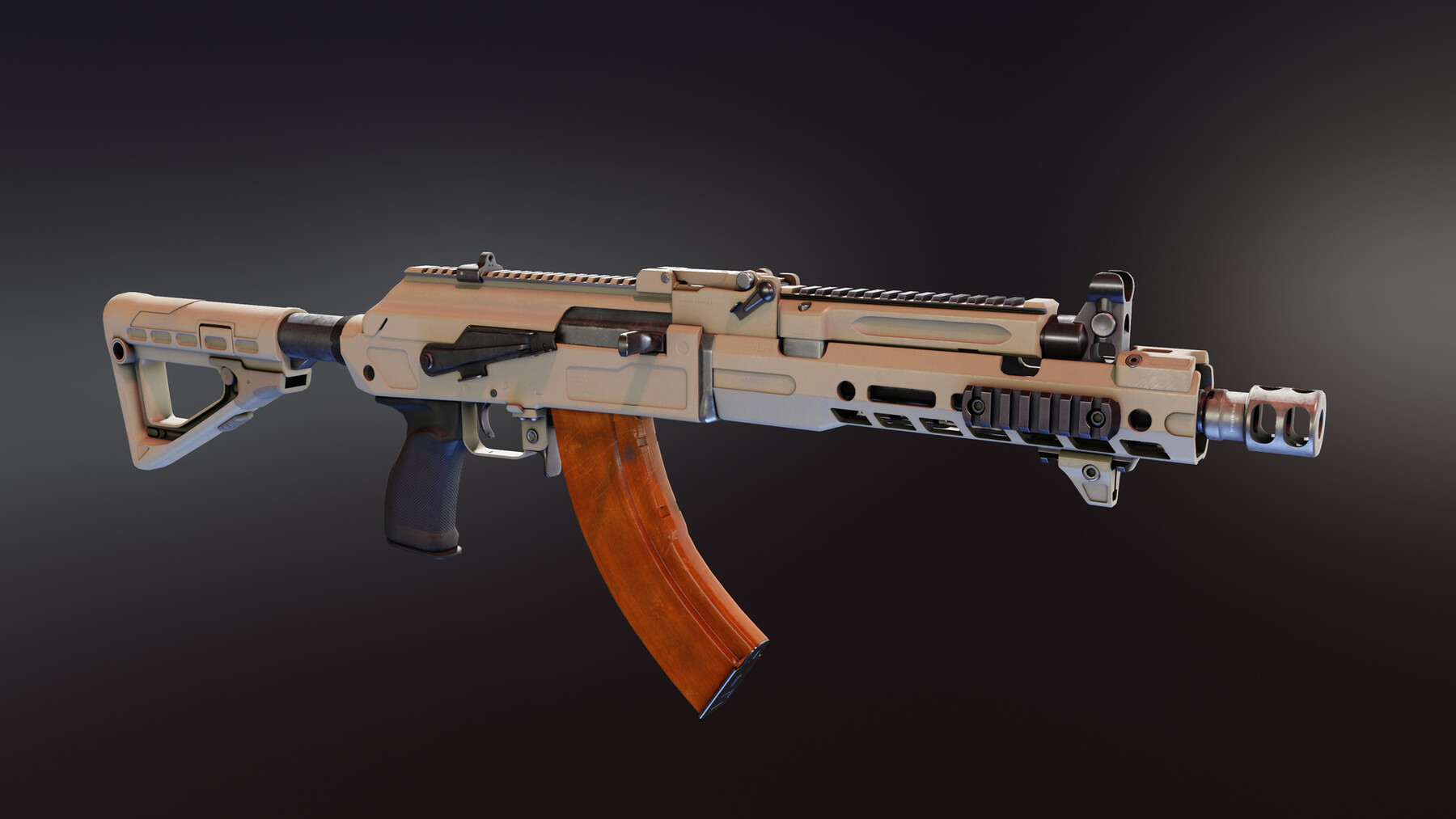ArtStation - Custom AK MB47 rifle | Game Assets