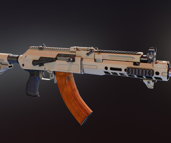 ArtStation - Custom AK MB47 rifle | Game Assets
