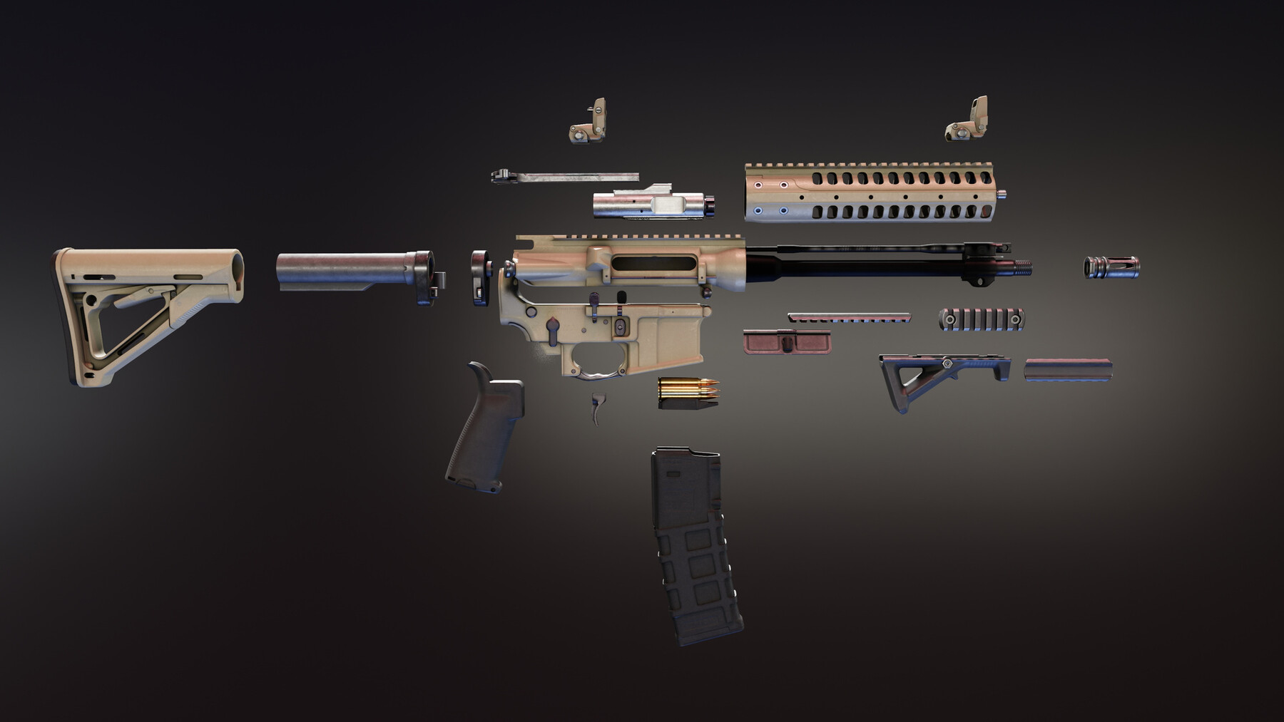 ArtStation - LWRC M6IC | Game Assets