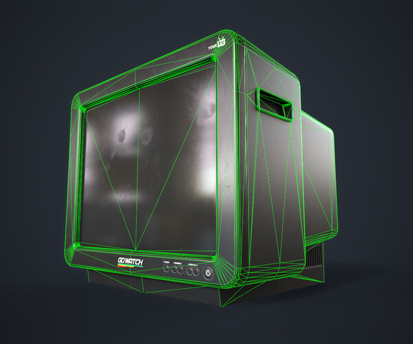 ArtStation - Classic TV from the 90s | Game Assets