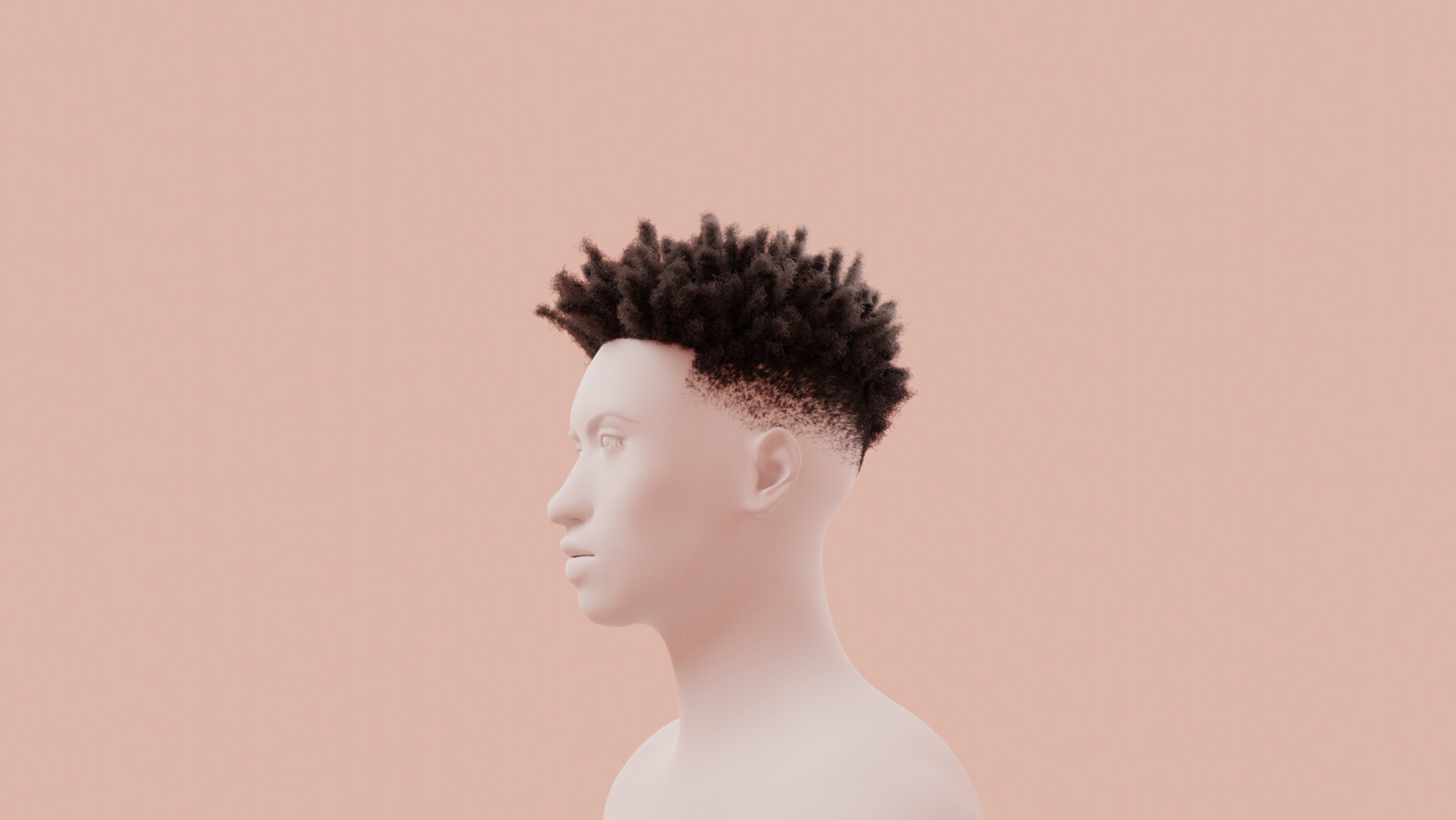 ArtStation - Afro Taper Fade Hair | Game Assets