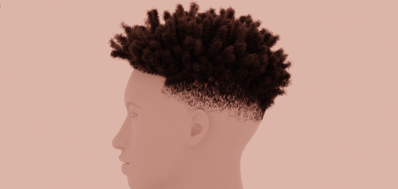 ArtStation - Afro Taper Fade Hair | Game Assets