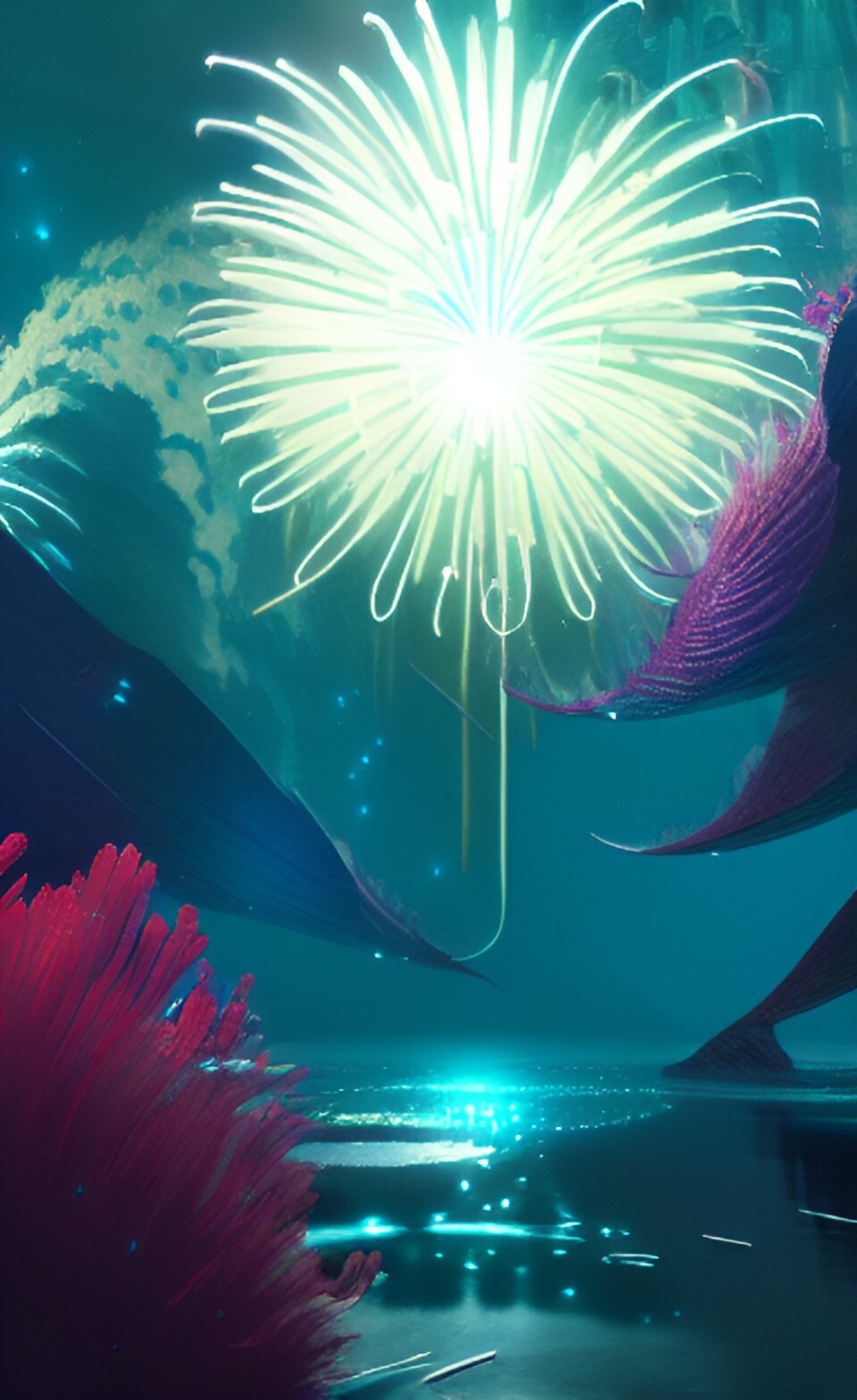 ArtStation - FireWork UnderWater 1000 jpg wallpaper background pack | Artworks