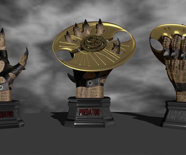 ArtStation - Predator 2 Smart Disc with Predator Hand File STL – OBJ for 3D Printing | Resources