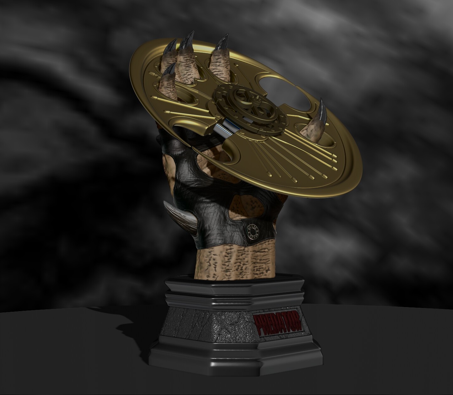ArtStation - Predator 2 Smart Disc with Predator Hand File STL – OBJ ...