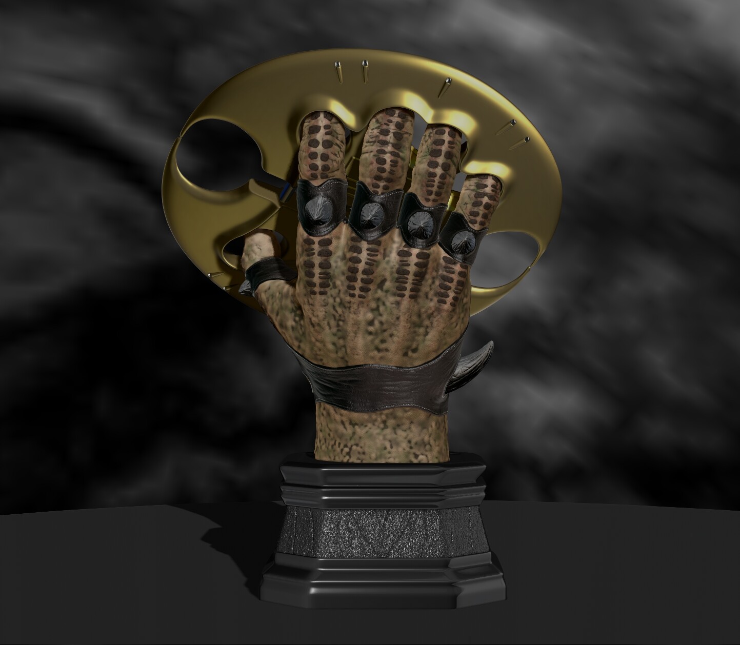 ArtStation - Predator 2 Smart Disc with Predator Hand File STL – OBJ for 3D Printing | Resources