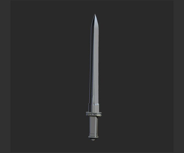 ArtStation - Sword medieval Free 3D print model | Game Assets