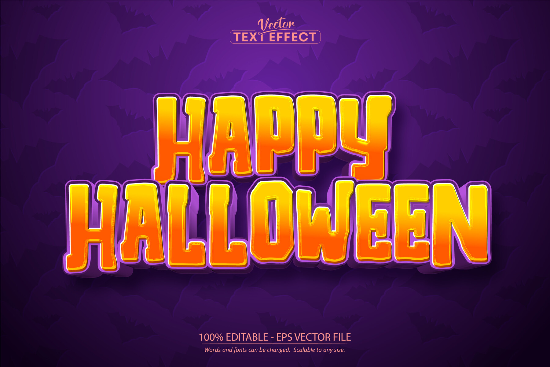 ArtStation - Halloween text effect, editable comic and cartoon text ...
