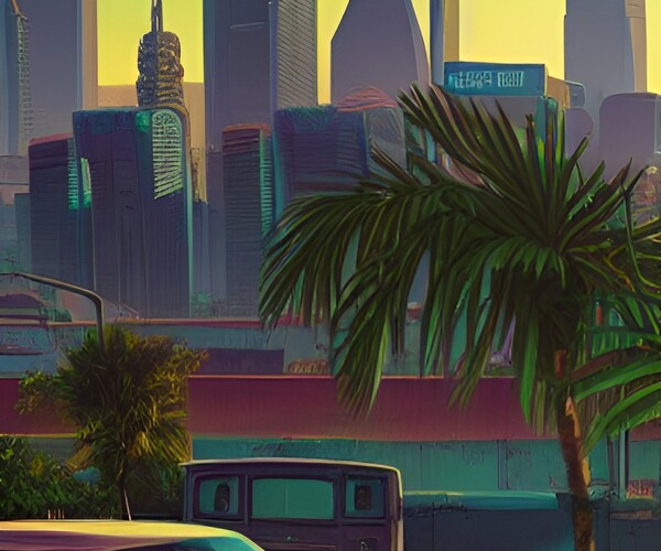ArtStation - Gta Screen City 1800 jpg Background pack collection | Artworks