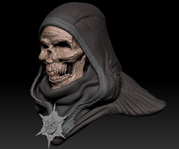 ArtStation - Skull cloak STL + OBJ | Resources