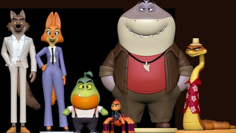 ArtStation - The Bad Guys Pack 3D print model | Resources