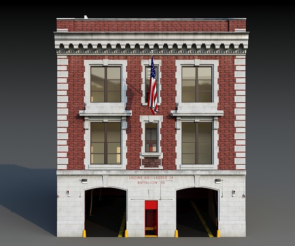 ArtStation - Firehouse FDNY | Game Assets