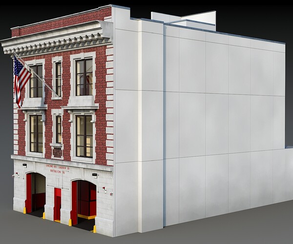 ArtStation - Firehouse FDNY | Game Assets
