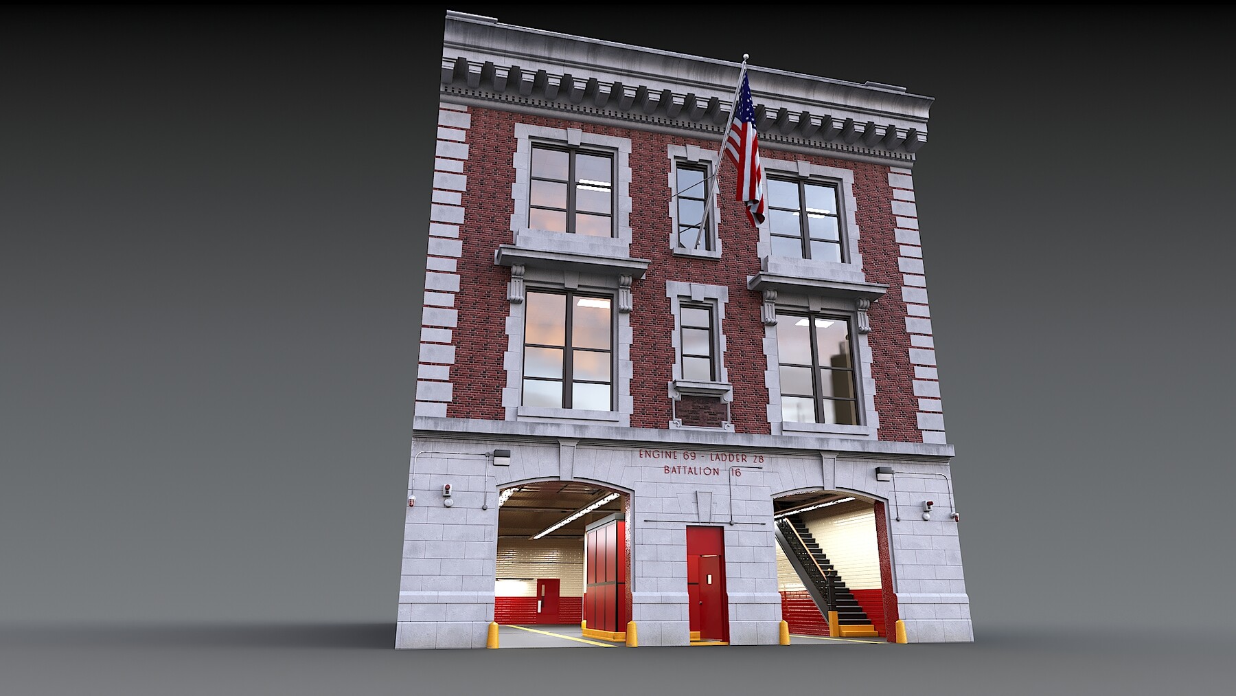 ArtStation - Firehouse FDNY | Game Assets