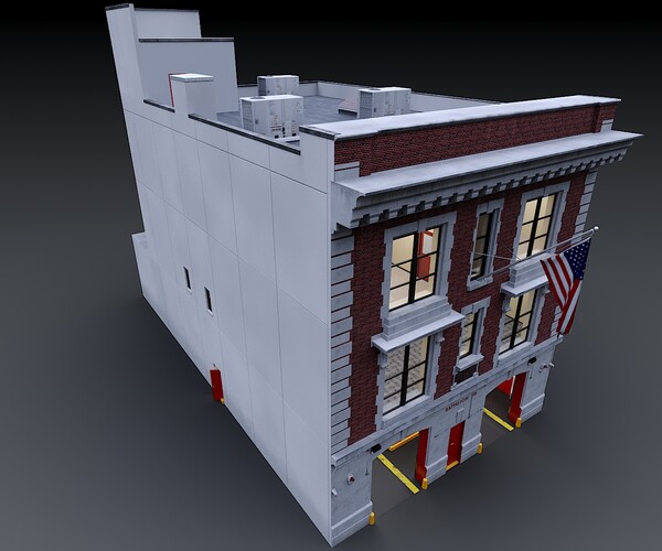 ArtStation - Firehouse FDNY | Game Assets