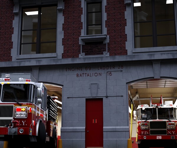 ArtStation - Firehouse FDNY | Game Assets