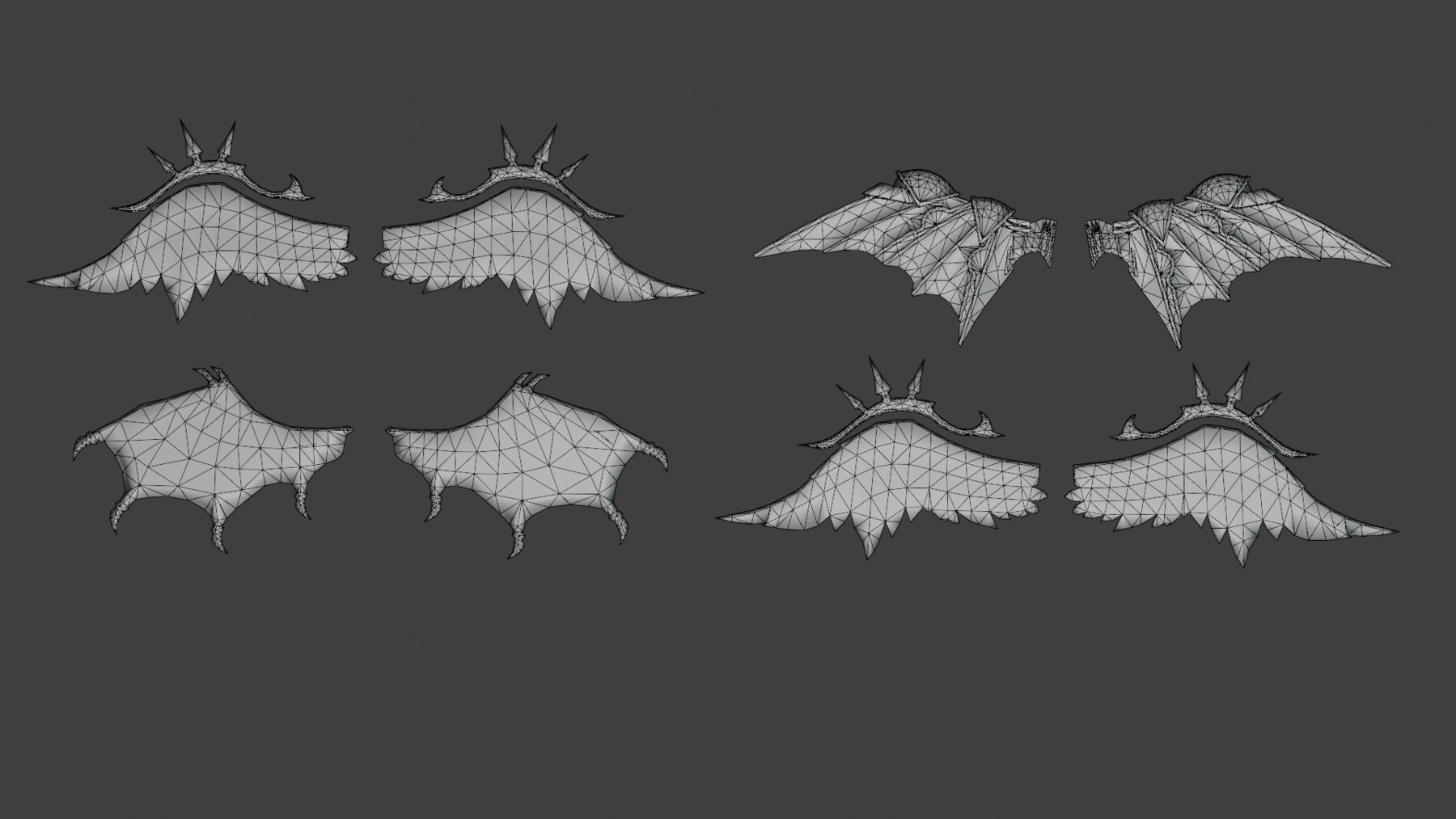 ArtStation - 4 wings pack for games | Game Assets