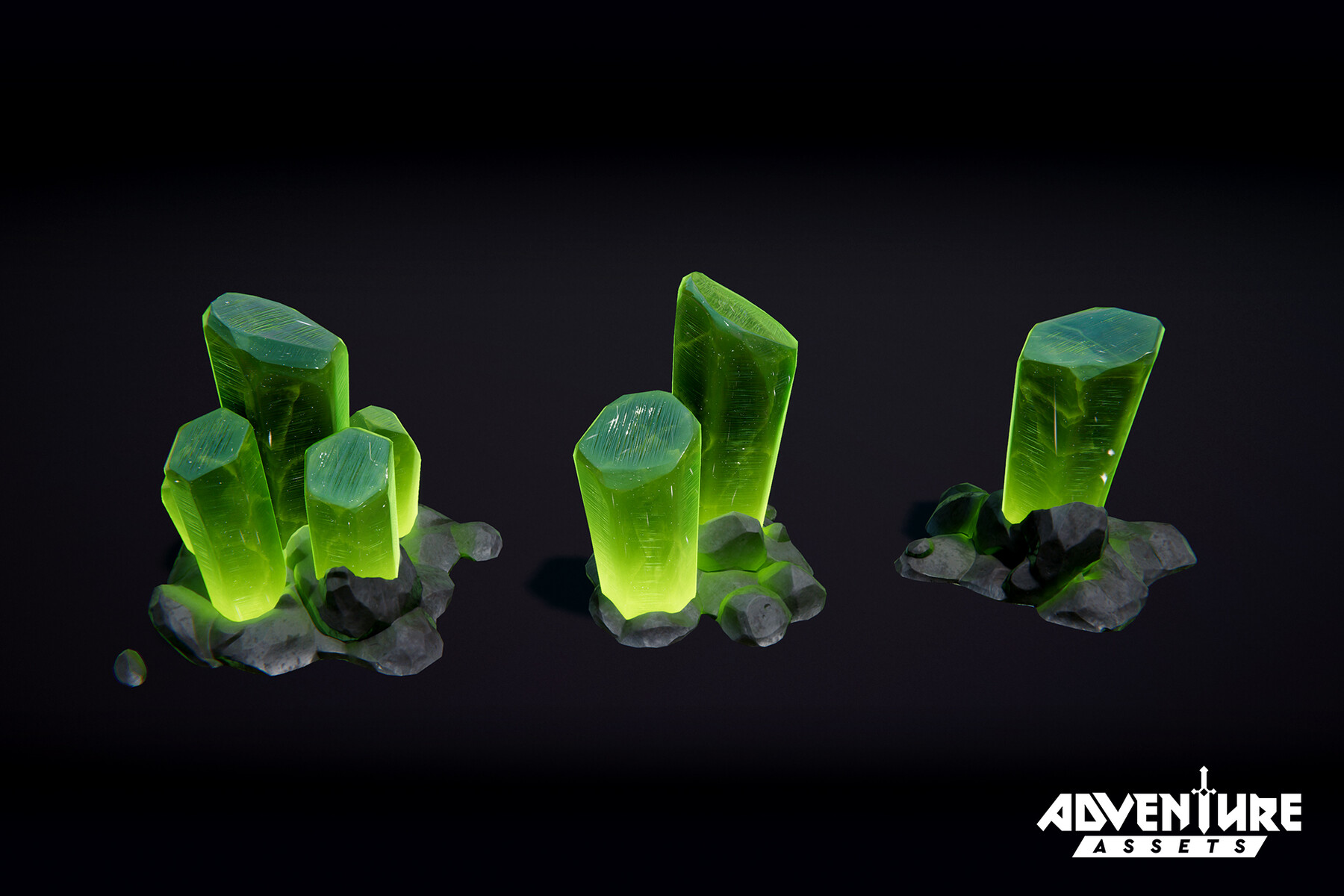 ArtStation - Ultimate Crystals Pack (Game Ready) | Game Assets