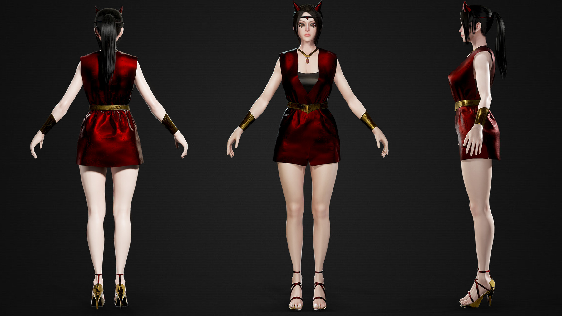 ArtStation - Devil Girl | Game Assets