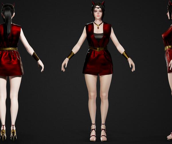 ArtStation - Devil Girl | Game Assets