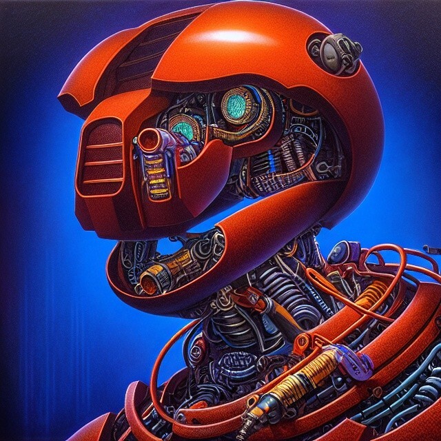 ArtStation - Baroque Robot Old School mecanical helmet 1000 jpg pack ...