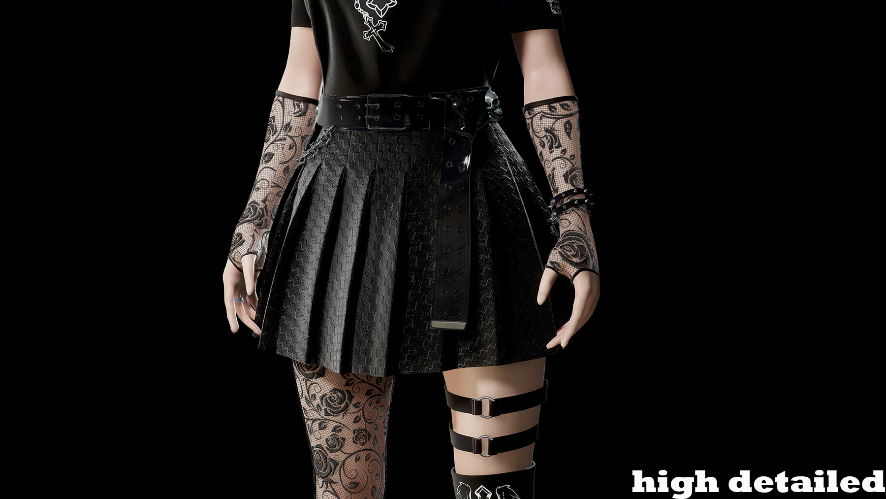 ArtStation - Rocker Girl HANNA | Game Assets