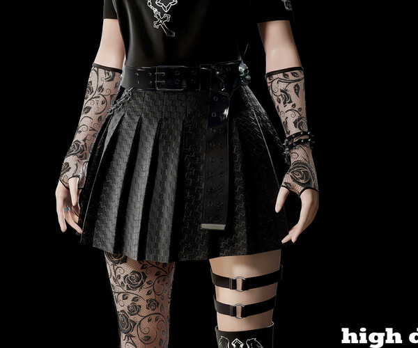 ArtStation - Rocker Girl HANNA | Game Assets