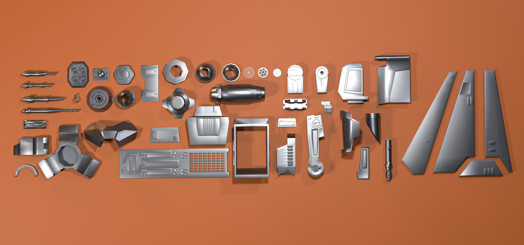 ArtStation - 45 Sci-Fi & Robot Kitbash | Resources