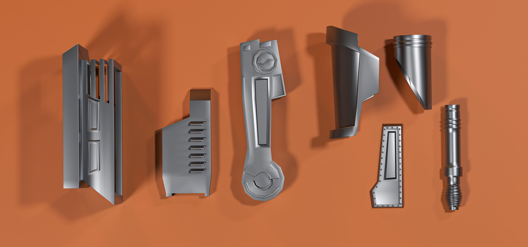 ArtStation - 45 Sci-Fi & Robot Kitbash | Resources