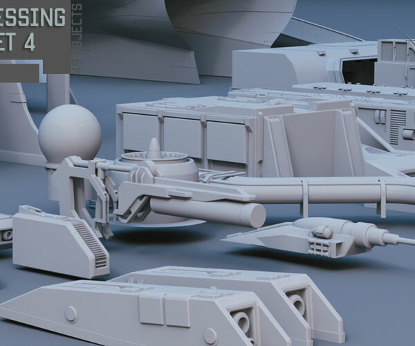 ArtStation - Scifi Kitbash Set 04 | Resources