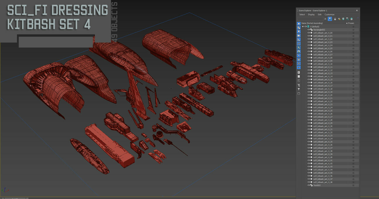 ArtStation - Scifi Kitbash Set 04 | Resources