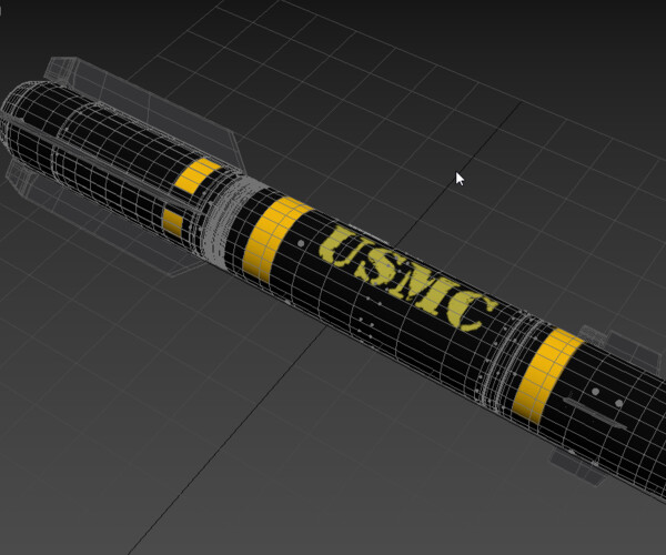 ArtStation - AGM-114R Hellfire, Air-to-Ground Missile 3D Model | Resources