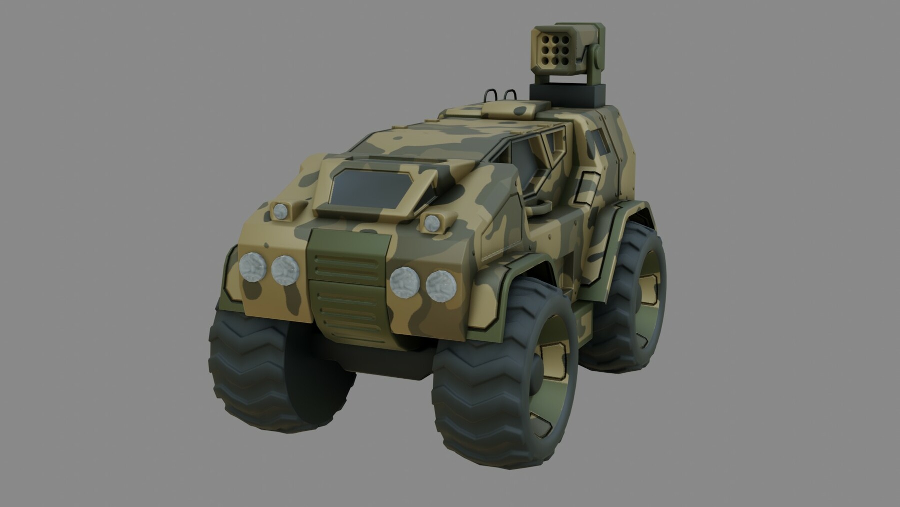 ArtStation - Sci-Fi Military Vehicle - Game Ready - PBR | Game Assets