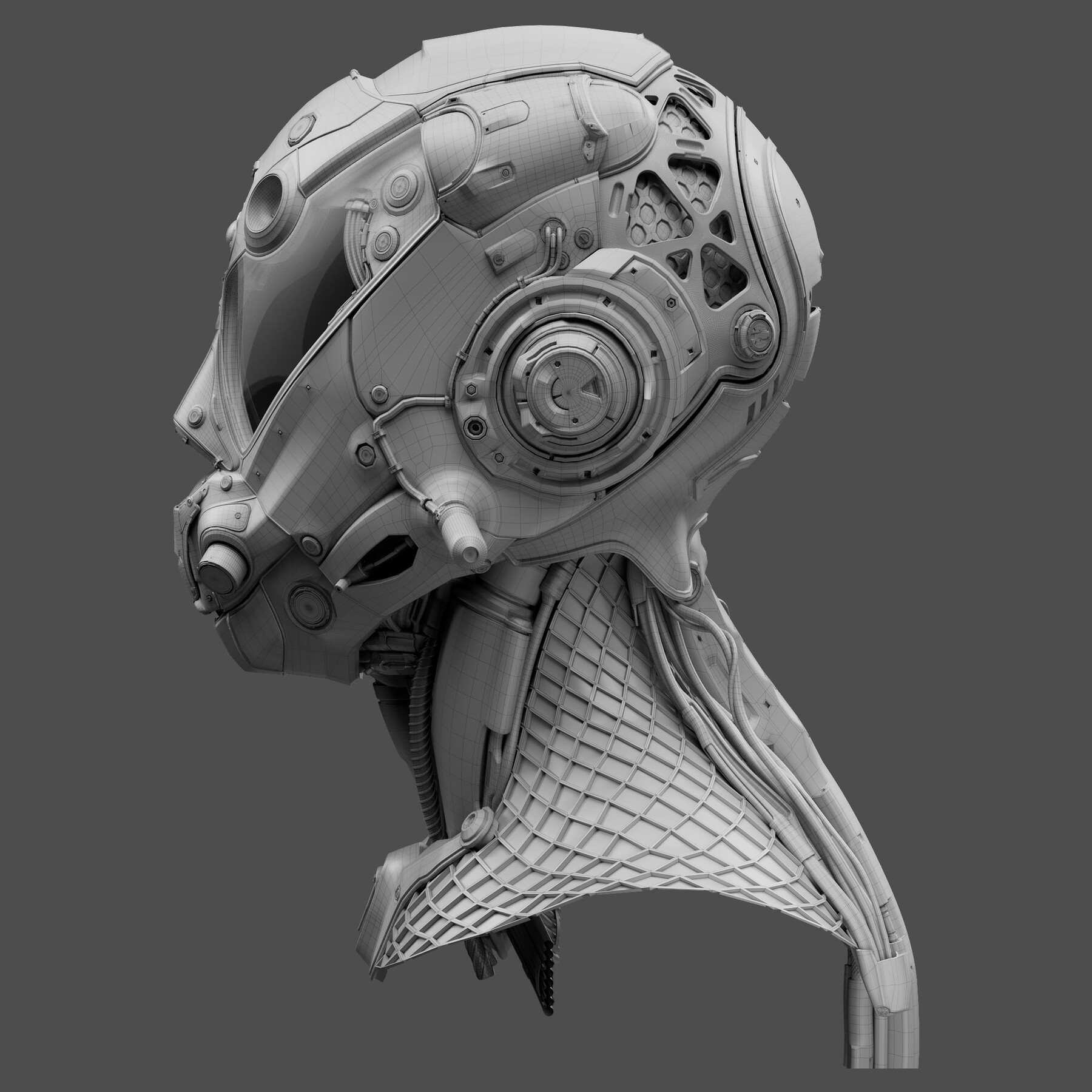 ArtStation - Realistic Cyberpunk Helmet | Resources
