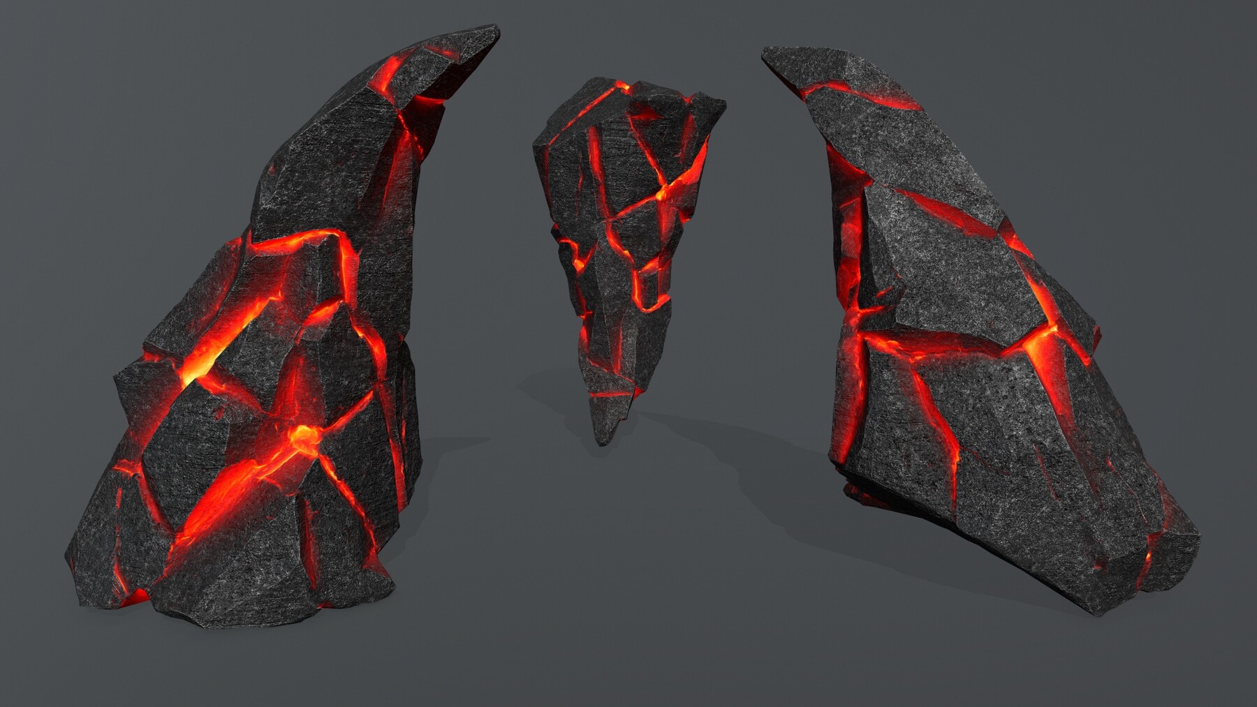 ArtStation - lava rocks 2 | Game Assets