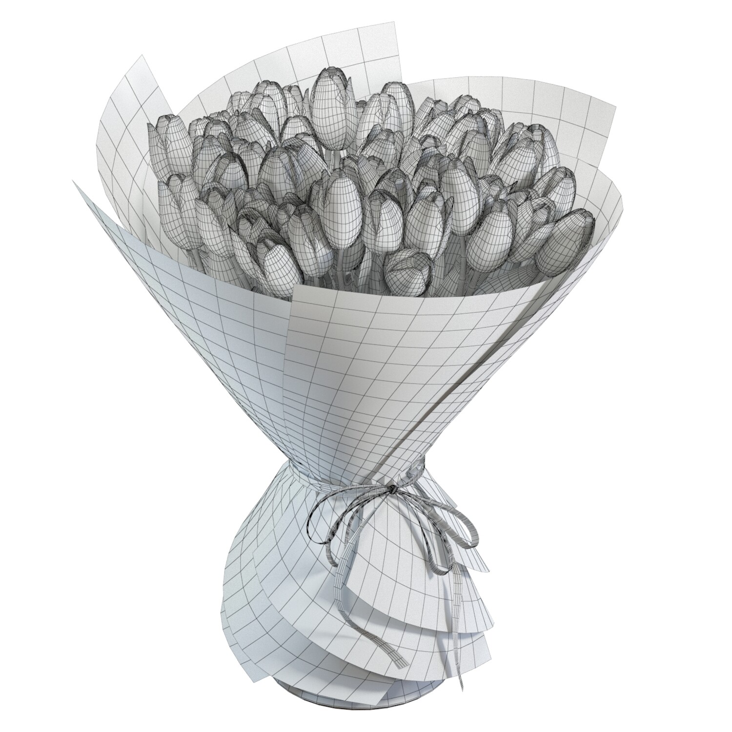 ArtStation - 3D Model / Flower Set 30 / Red Tulips Bouquet | Resources