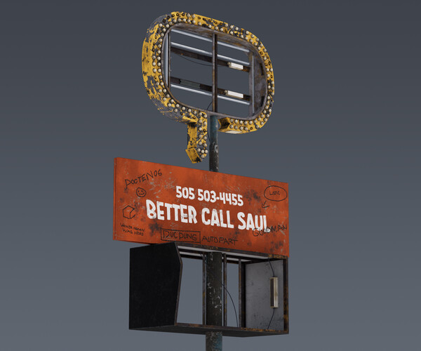 ArtStation - Post Apocalyptic Signs for Maya - 3Ds Max - Blender - C4D ...