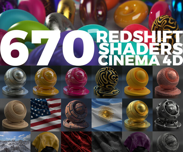 ArtStation - 670 Redshift Shader to Cinema 4d v3 | Resources