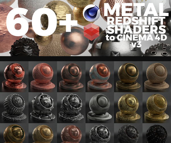 ArtStation - 670 Redshift Shader to Cinema 4d v3 | Resources