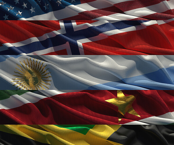 ArtStation - Redshift C4D Flags Shaders v4 | Resources