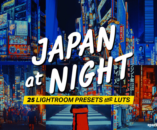 ArtStation - 25 Japan at Night LUTs and Lightroom Presets | Resources
