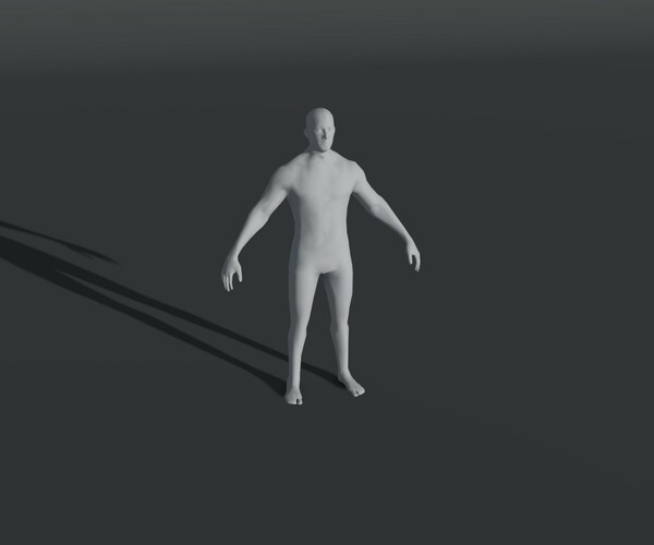 ArtStation - Male Body Base Mesh 28 Animations 3D Model | Game Assets