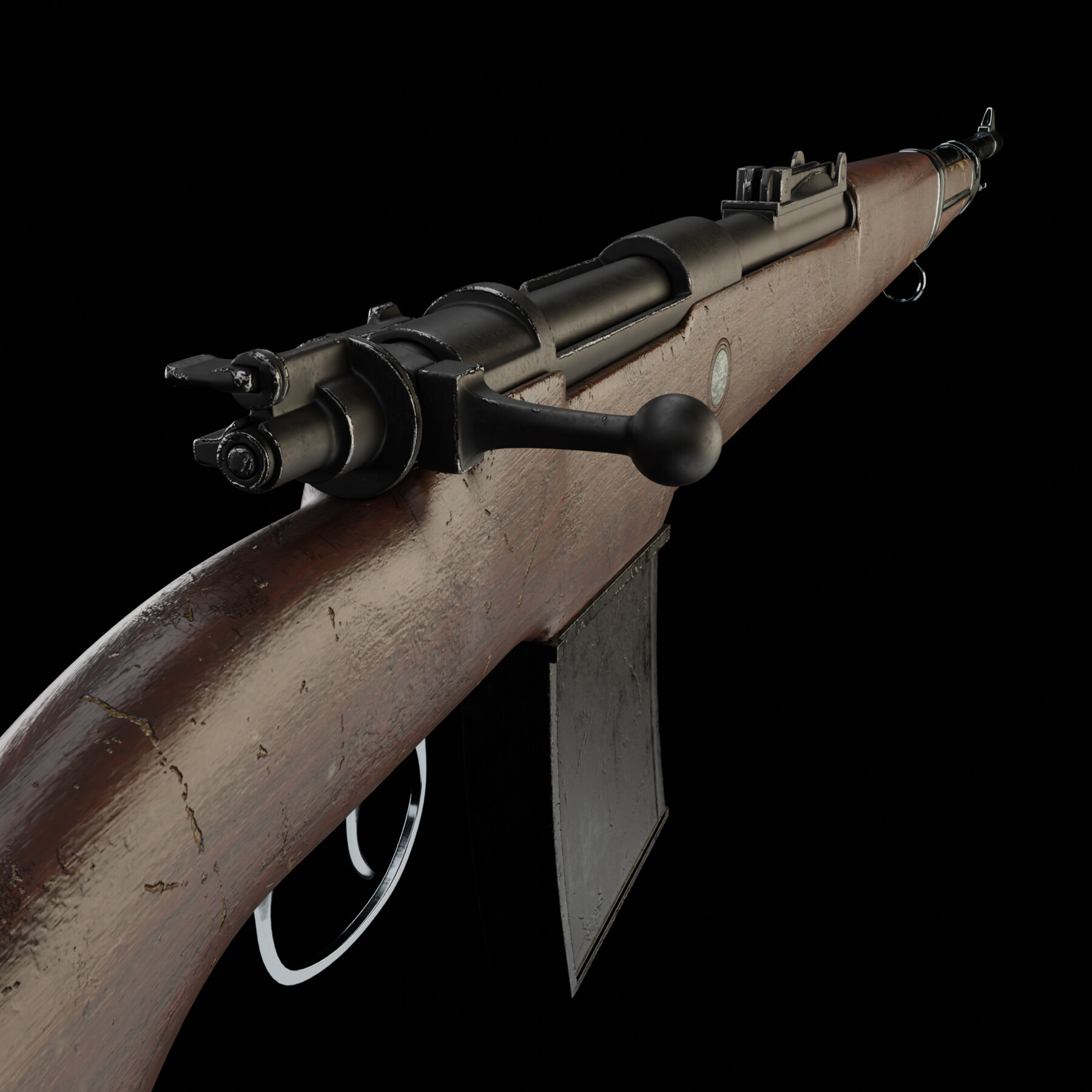 ArtStation - Antique Rifle Collection - Base Mesh & Textured High Poly ...