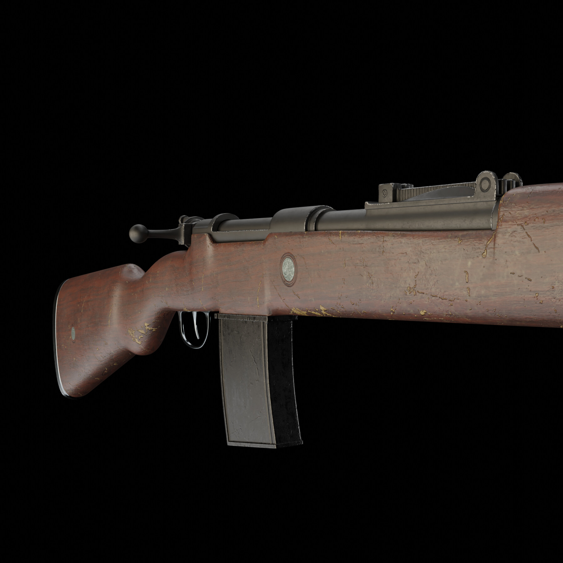 ArtStation - Antique Rifle Collection - Base Mesh & Textured High Poly ...