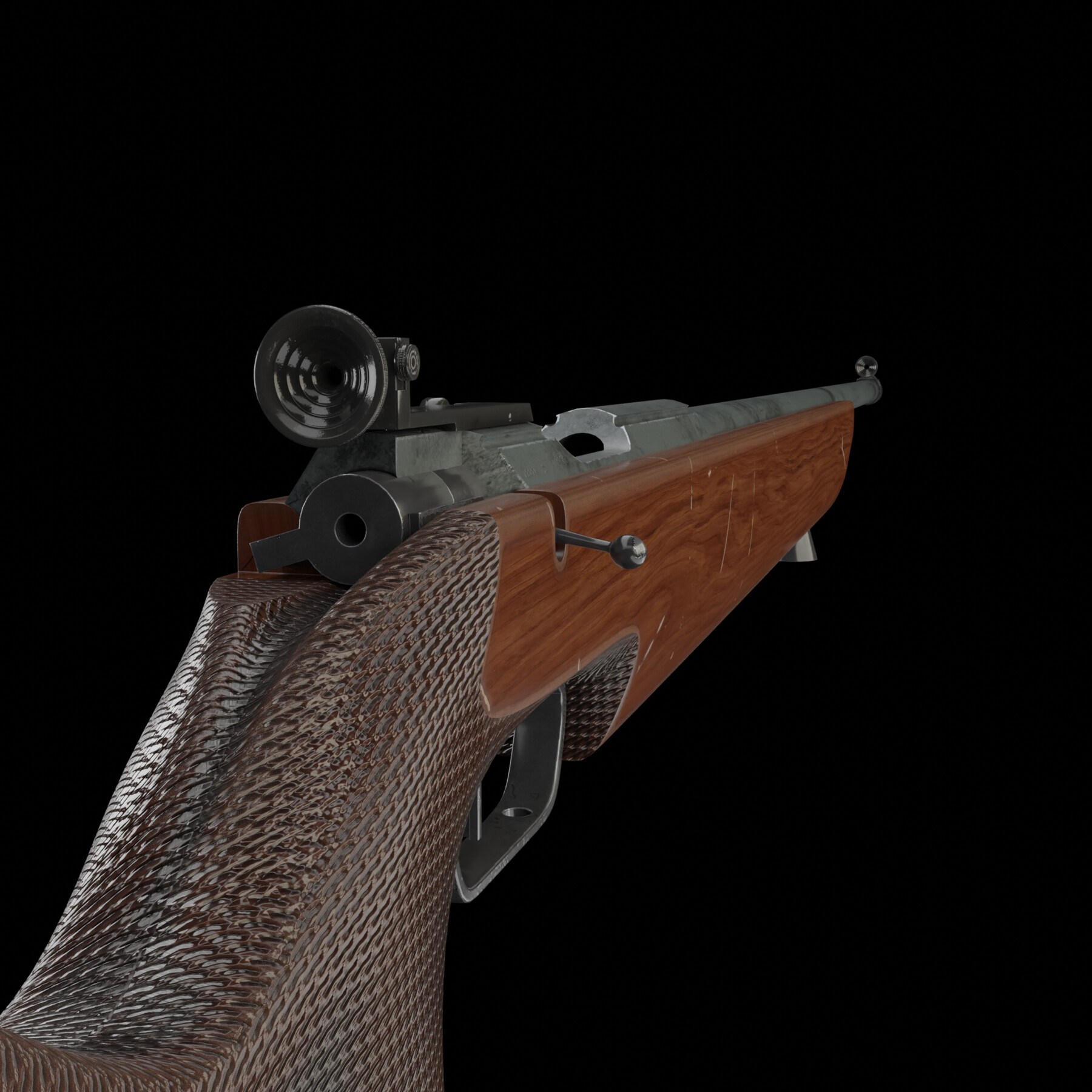 ArtStation - Antique Rifle Collection - Base Mesh & Textured High Poly ...
