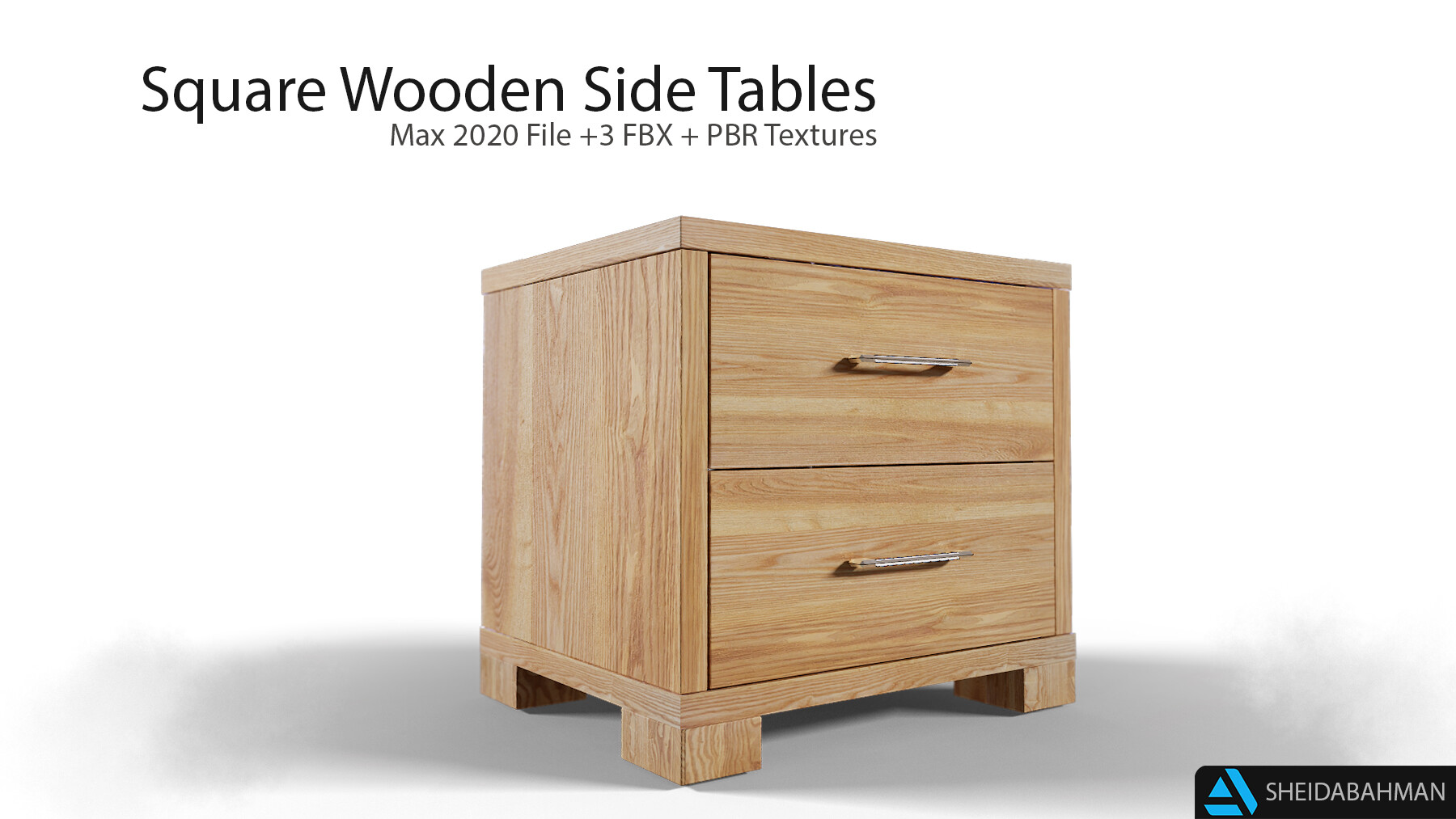 ArtStation - Wooden Side Tables - 3 Variation | Resources