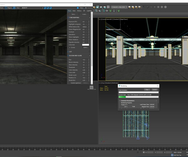 ArtStation - low poly underground parking | Game Assets