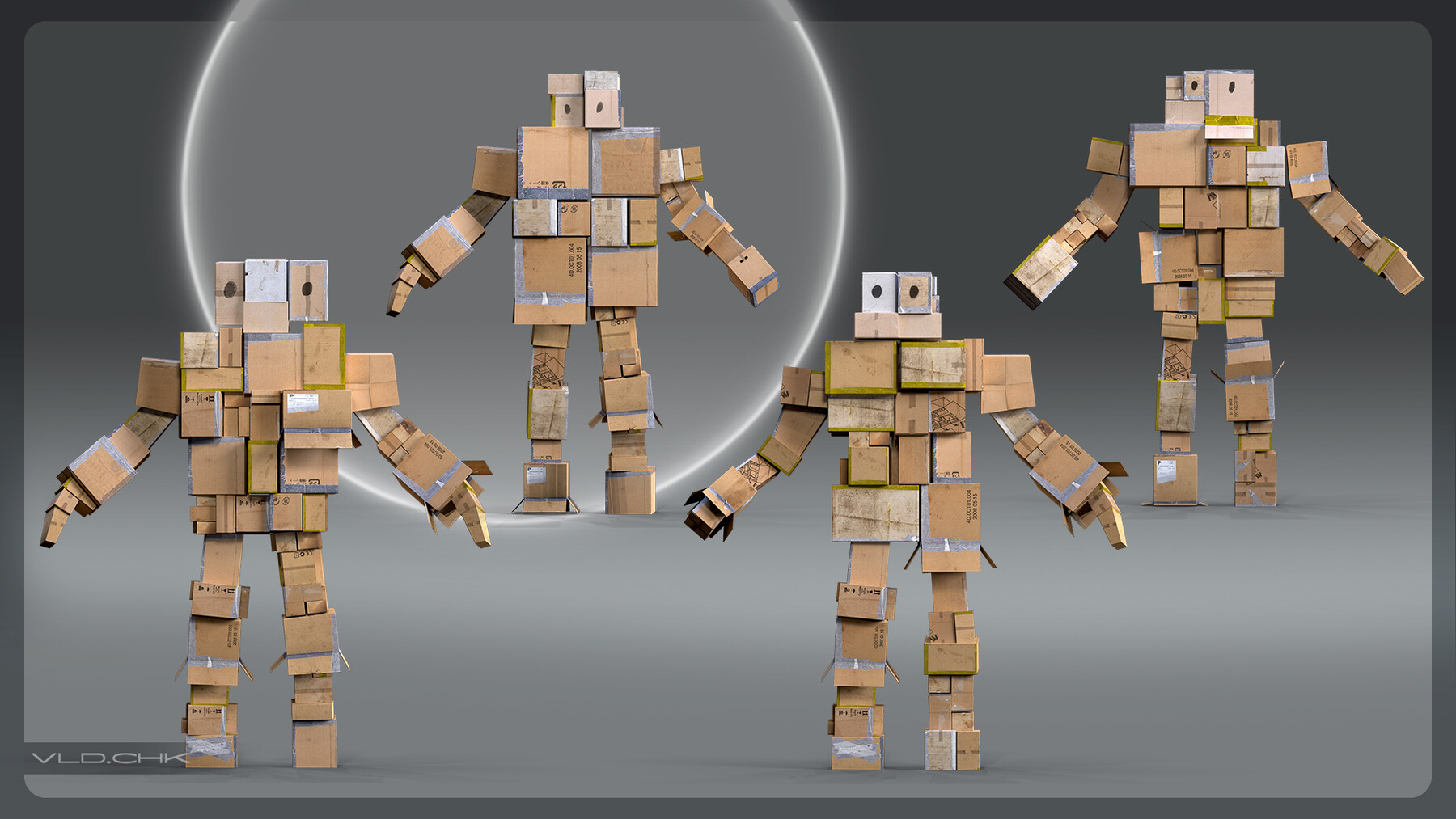 ArtStation - Cardboard Giant Army | Game Assets